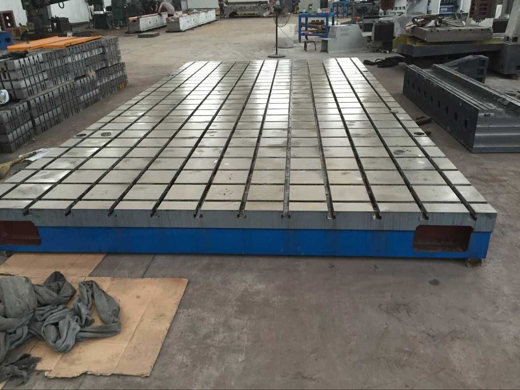 X Box Cast Iron T Slot Base Plate Hand Scrap Surface Finish 5000 X 3000mm