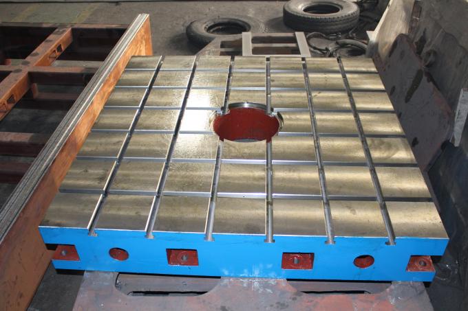 Tee Slotted Table Cast Iron Lapping Plate Smooth Hand Scrap Surface Finish