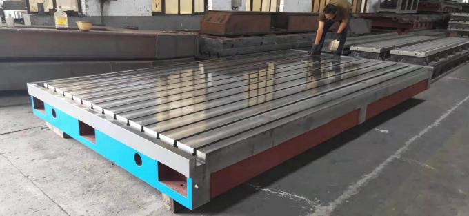 Machine Bed T slot Plate With Access Tunnels Tapped Holes