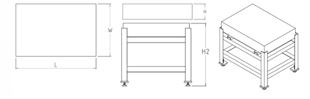 Granite Surface Plate High Performance Machine Bed Surface Plate