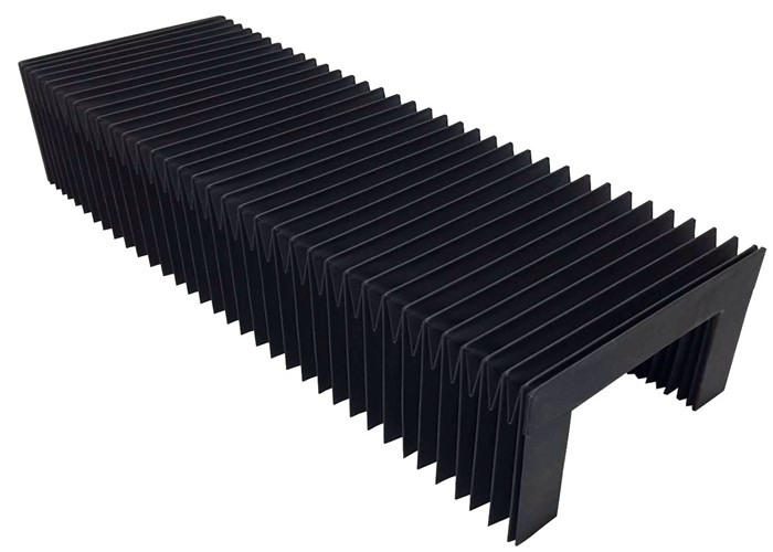 CNC Linear Guide Rail Accordion Bellows Cover Prevent Dusts Fire Resistant